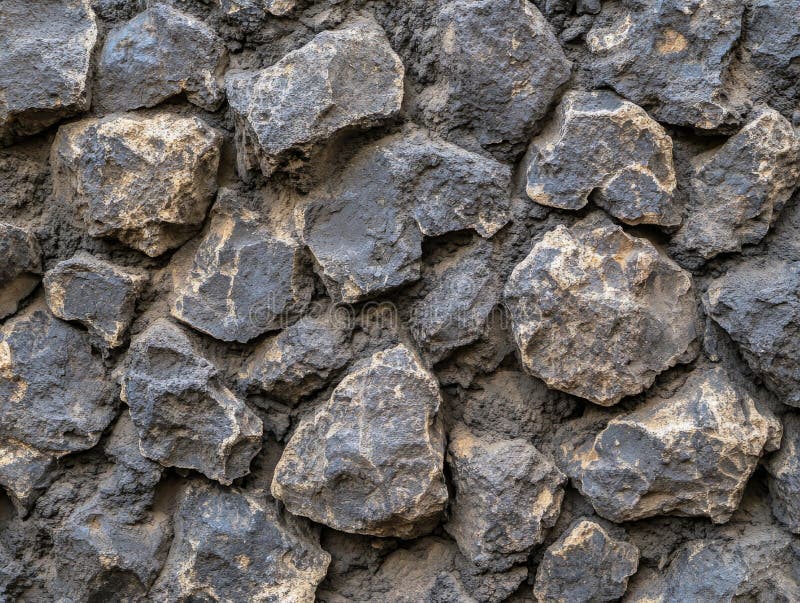 A Background of Smooth Volcanic Rock Texture in Deep Black, Featuring ...