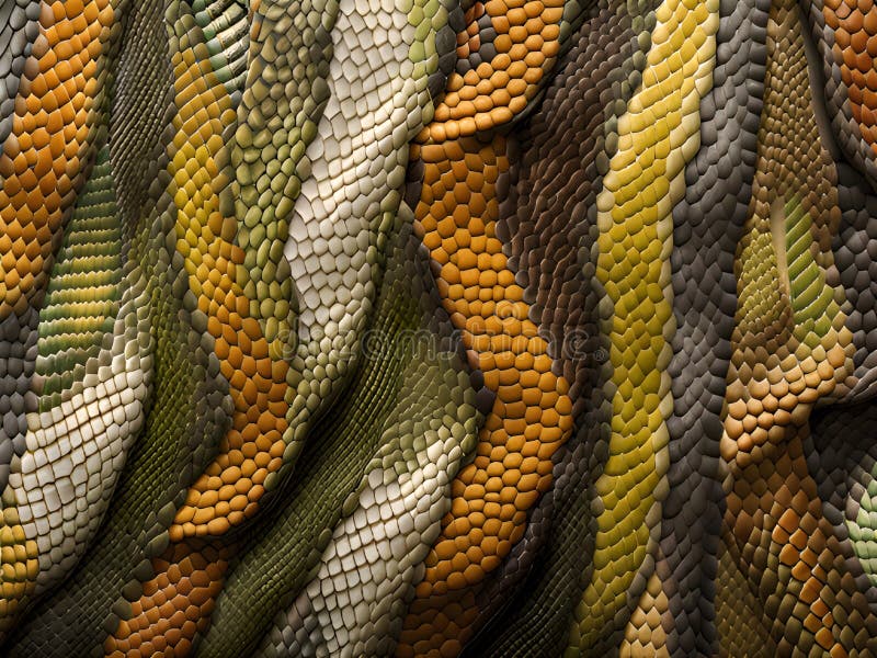 Background with Snake Skin Texture Stock Illustration - Illustration of ...