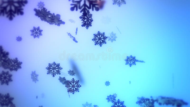 Beautiful Falling Snowflakes in Winter Animation Loop Stock Video ...