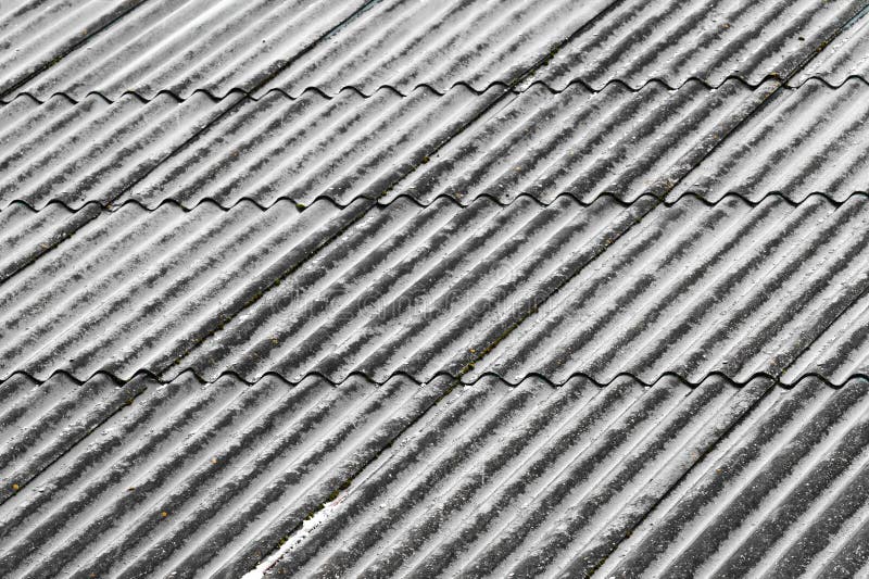 Background of Snowy Slate Roof with Wave Texture Stock Image - Image of ...