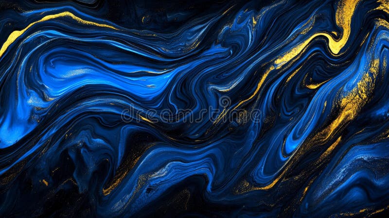 The Background is a Soft Blue Fluid Featuring Abstract Swirling ...