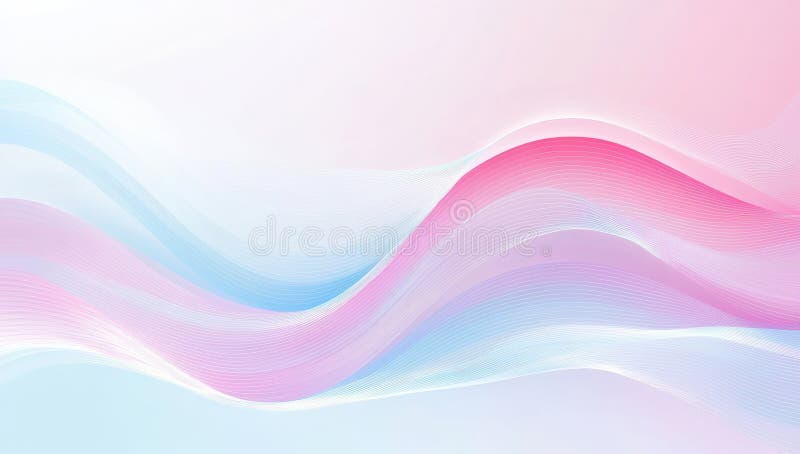 Background with Soft Pastel Waves Gradient Colors for Designing Apps or ...