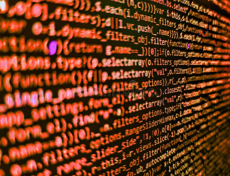 Background of Software Developer Script. Developer Working on Program ...