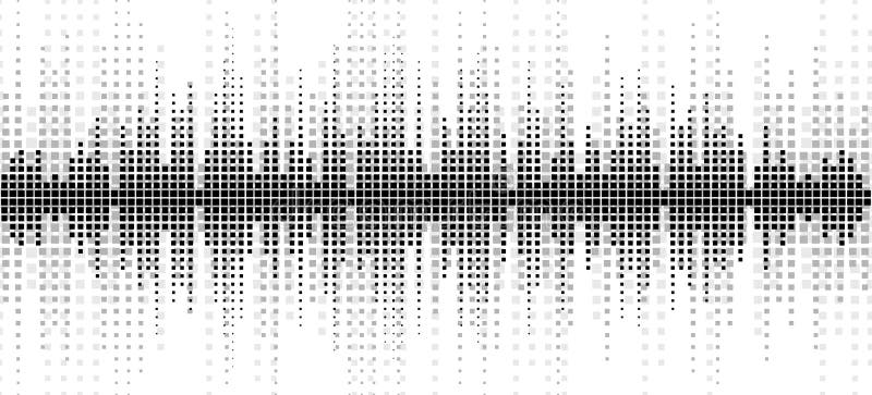 Background with a Sound Scale. Stock Vector - Illustration of control ...