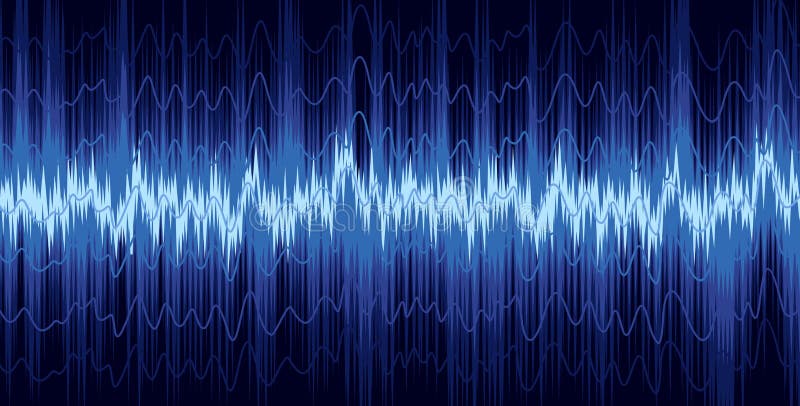 A Background with a Sound Wave. Stock Vector - Illustration of level ...