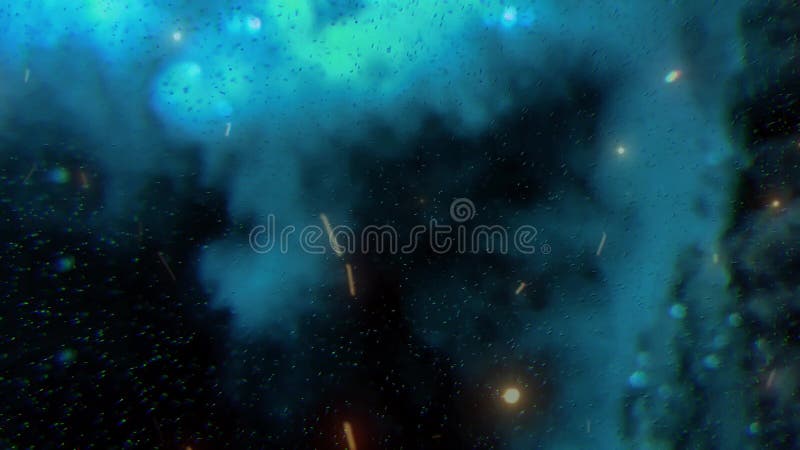 Background with Space, Water Oxygen, Blurry Motion of Oxygen, Animation ...