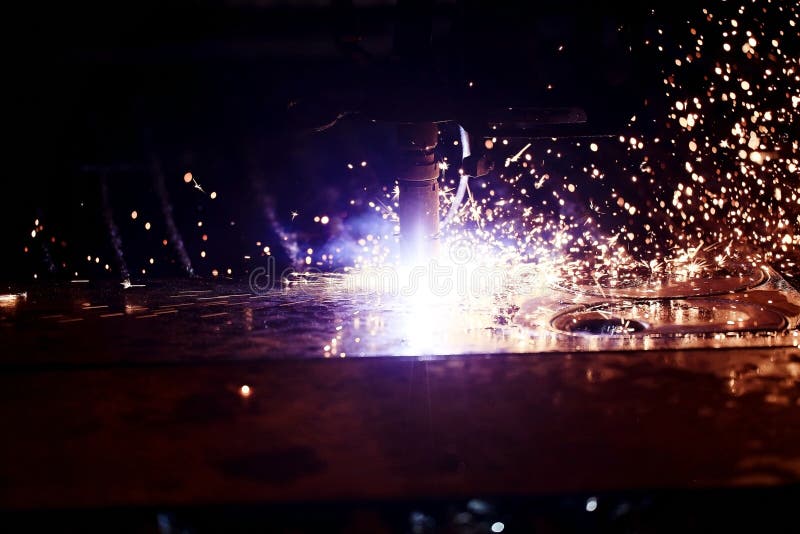 Background Sparks from Welding Stock Image - Image of factory, heat ...