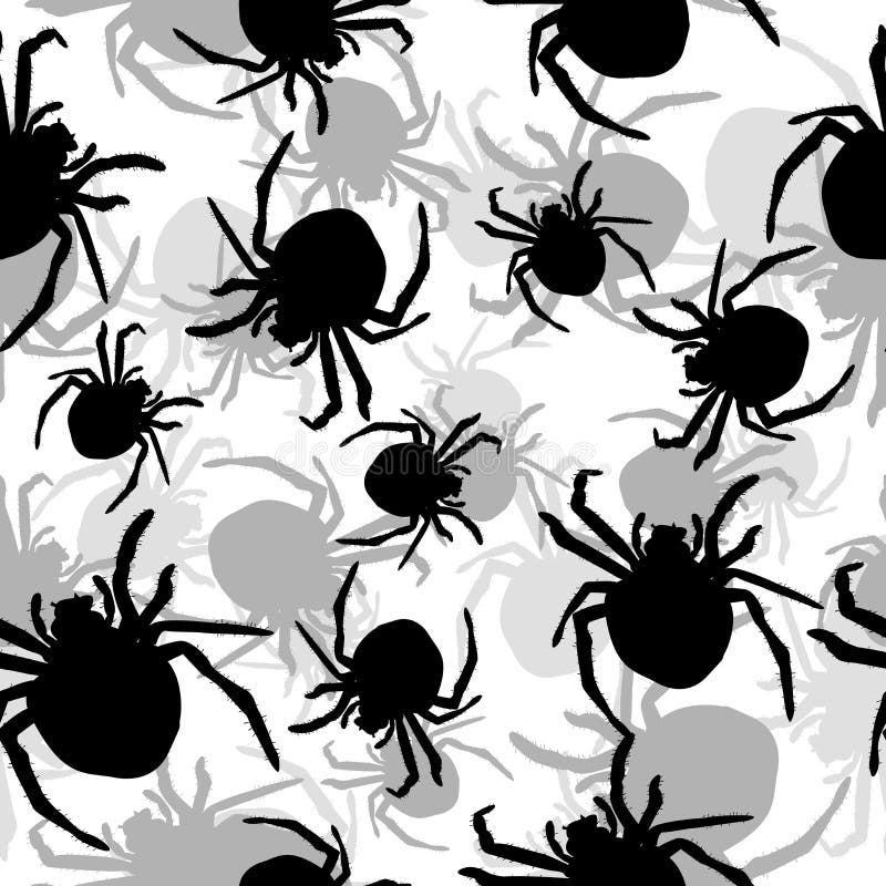 Background with spiders stock illustration. Illustration of graphics ...