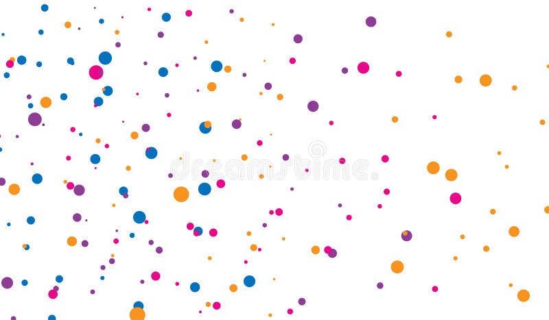 Background of Splash Dot, Chaotic Circles. Vector Illustration Stock ...