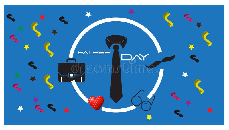Background Splash Illustration with Father S Day Theme.. Stock ...