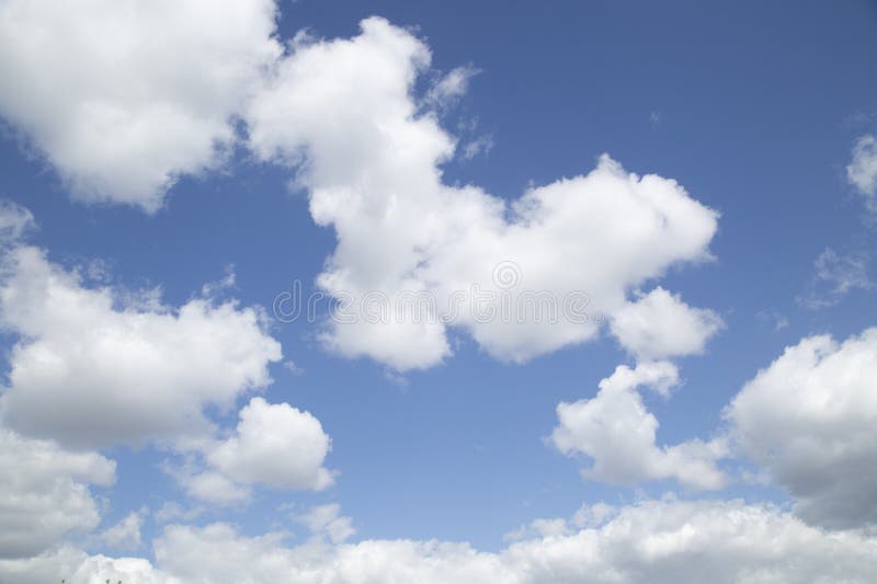 Background of a Spring Blue Sky with Clouds.Spring Landscape Stock ...