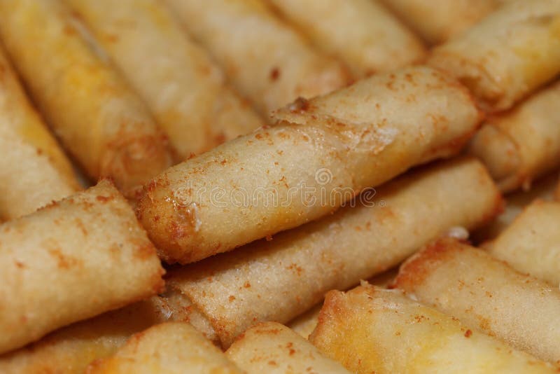 Background of spring rolls stock image. Image of vermicelli - 48070699