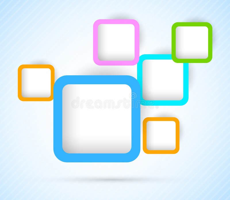 Multicolor Box Square Design Stock Vector - Illustration of stylish ...