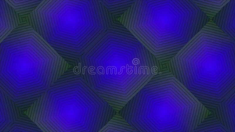 Background of Squares with Hypnotic Stripes and Shapes. Motion. Visual ...