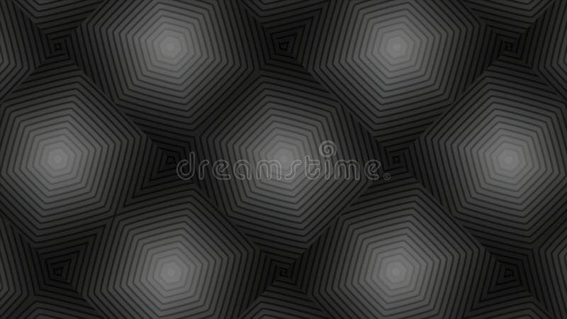 Background of Squares with Hypnotic Stripes and Shapes. Motion. Visual ...
