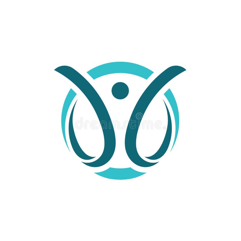 Human Symbols Sport for Body Health, Happy Logo Design Vectors ...