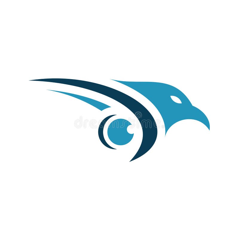 Flying Birds Eagle Hawk Falcon, Eye Vision Logo Design Inspiration ...