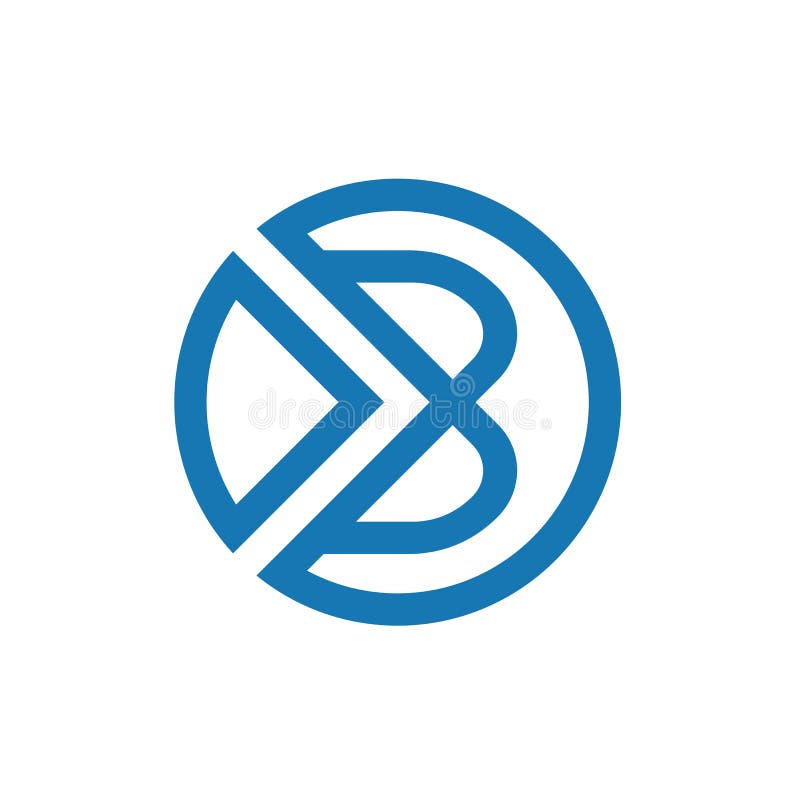 Initials Letter B Logo Design Inspiration Stock Vector - Illustration ...