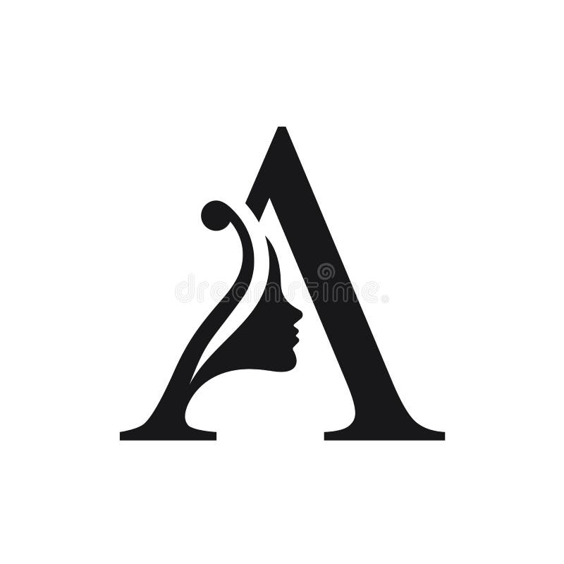 Initials Letter a Beauty Logo Design Inspiration Stock Vector ...