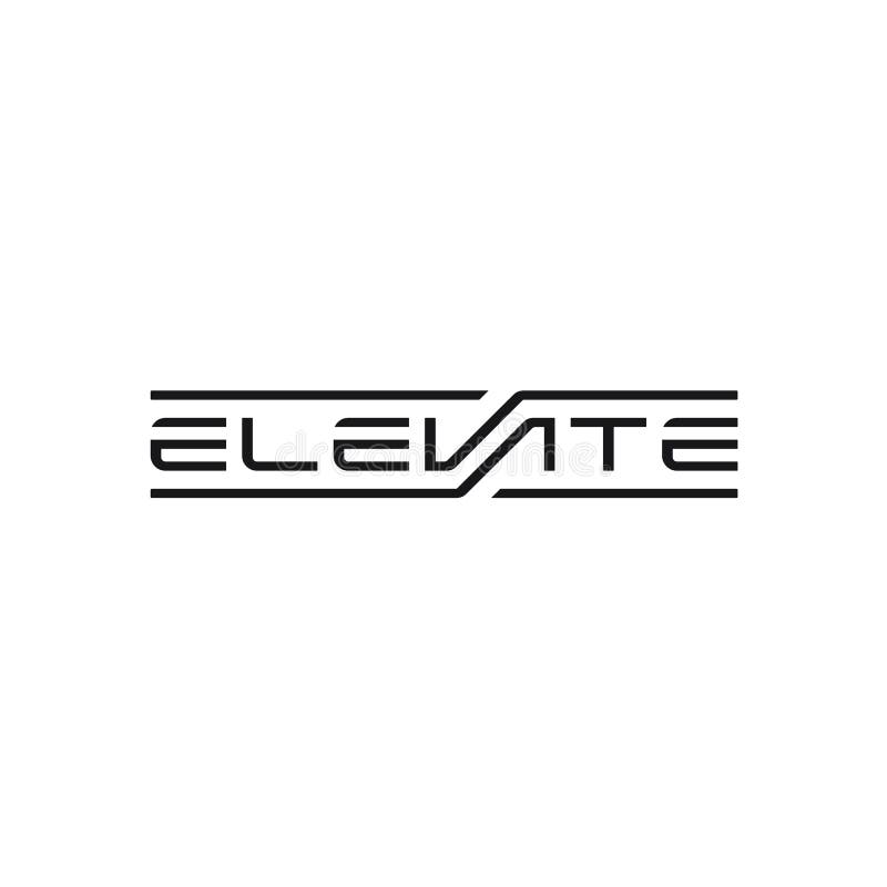 Elevate Text Typography, Logo Design Inspiration, Simple Graphics ...