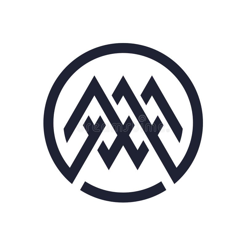 Initial Letter AMW Logo Design Inspiration Stock Vector - Illustration ...