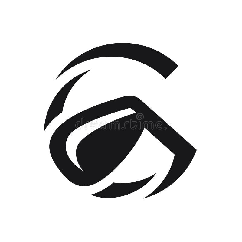 Initials G Golf Stick Logo Design Stock Vector - Illustration of ...