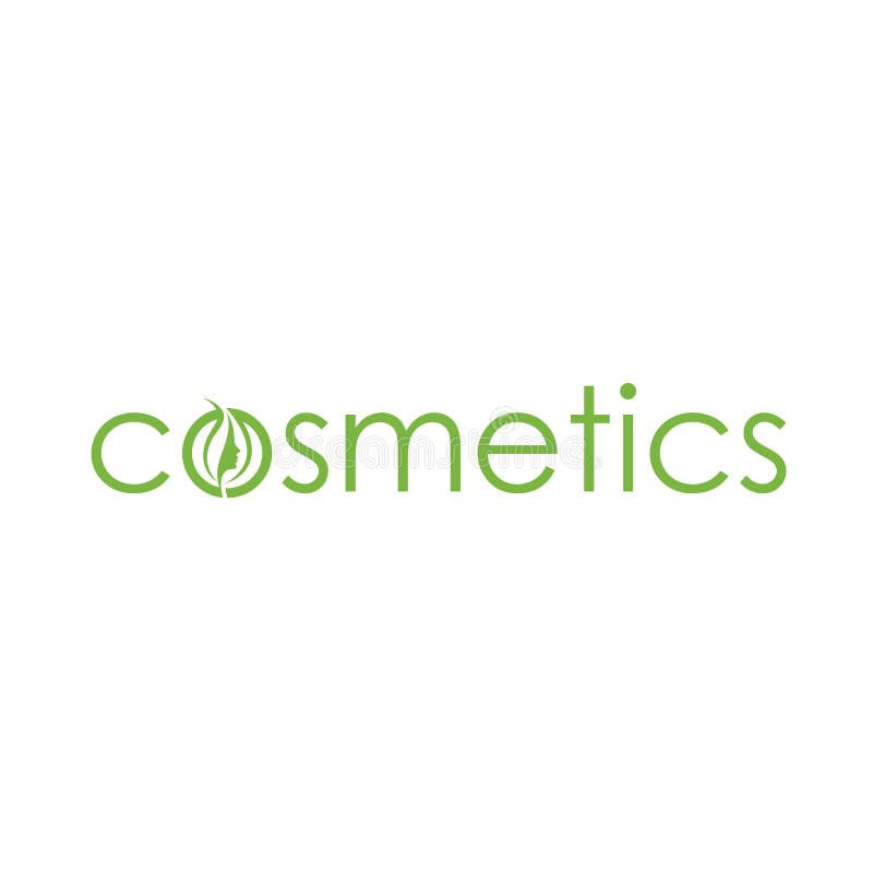 Cosmetic Text Logo Typography, Simple Style Stock Vector - Illustration ...