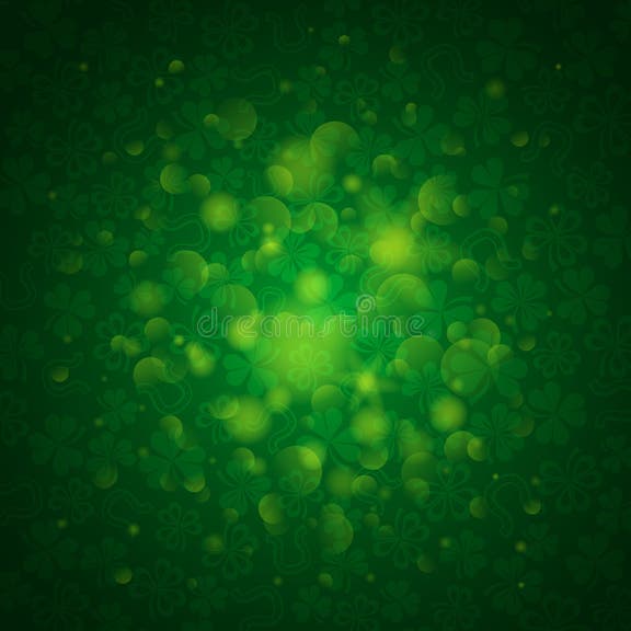 Background for St. Patricks Day with Many Shamrock Stock Vector ...