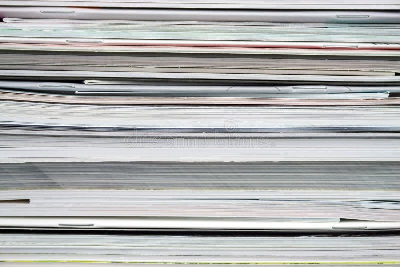 Background from Stacked Magazines, Brochures, Notebooks, Catalogs Stock ...