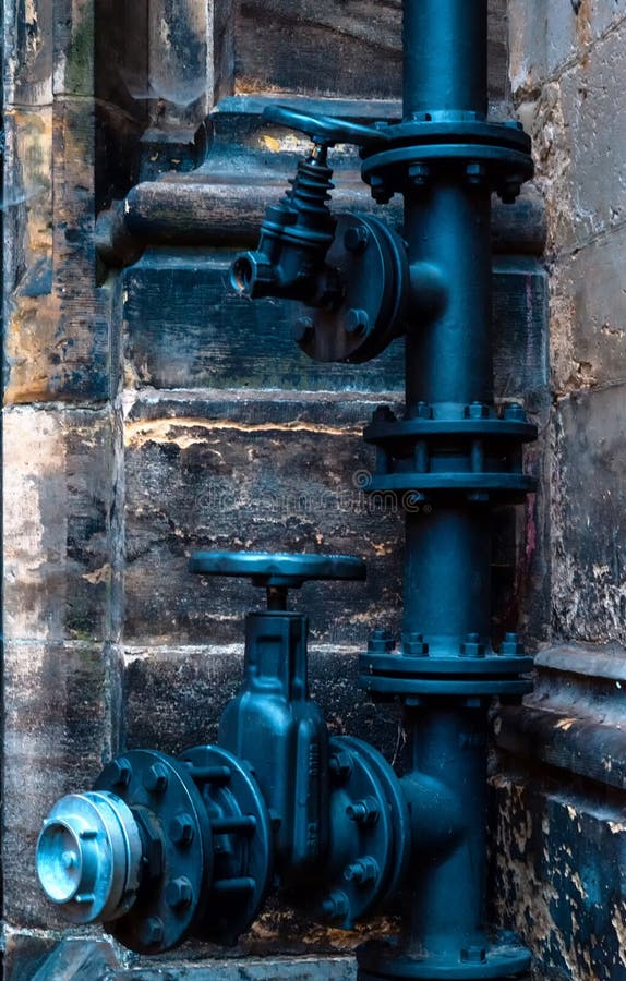 Background is Stained Black from Water Pipes Stock Image - Image of ...