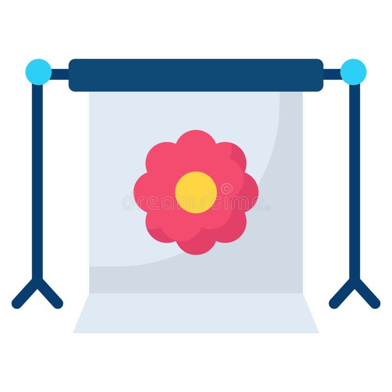 Background Stand Flat Icon , Photography and Digital Art Flat Vector ...