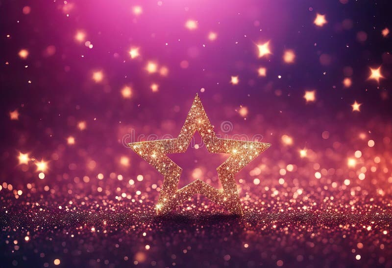 Background of Star Shaped Glitter Stock IllustrationCelebration ...