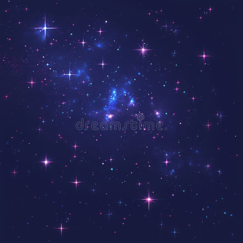 Background from the Starry Sky with Bright Stars, Blurred Sky, Night ...