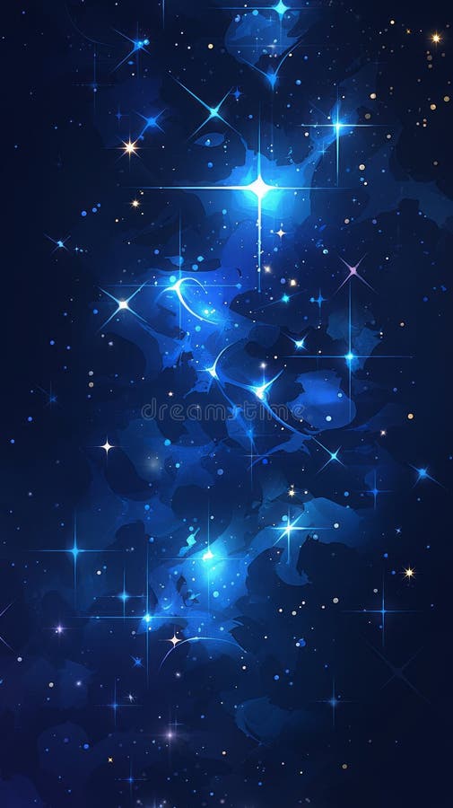 Background from the Starry Sky with Bright Stars, Blurred Sky, Night ...
