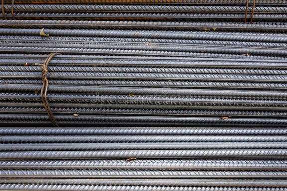 Background of the Steel Bars or Rods Stock Photo - Image of equipment ...