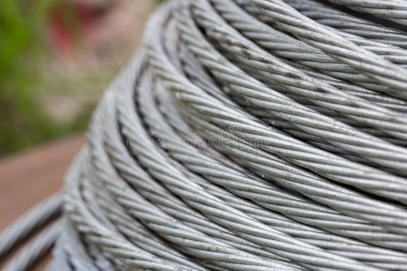 Background of Steel Cable, Steel Wire or Steel Rope in the Roll Stock ...
