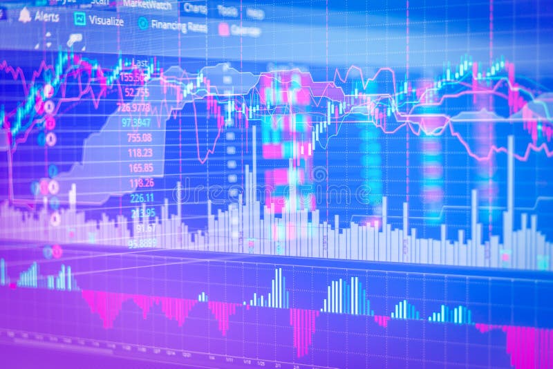 Background of Stock Market Chart Analysis Image Stock Illustration ...