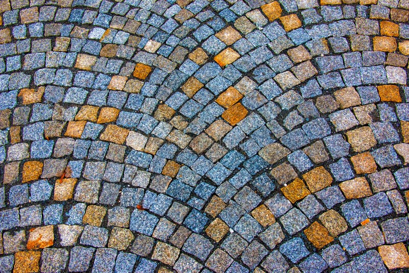 Background of Stone Pavement. Pavement Made of Grit Stone Blocks Stock ...