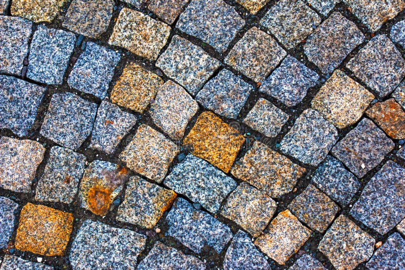 Background of Stone Pavement. Pavement Made of Grit Stone Blocks Stock ...