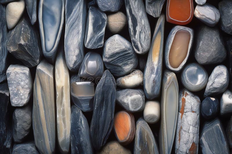 Background of Stone Pebbles, Texture of Pebbles Stock Illustration ...