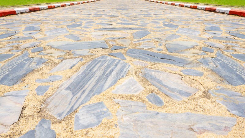 Background of Stone Road Texture View Perspective Stock Photo - Image ...