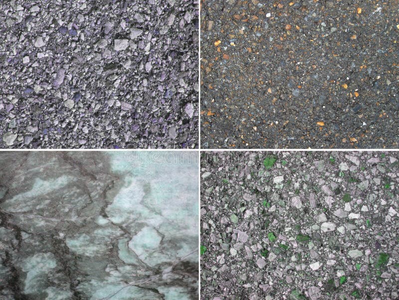 Background of Stone. Set of Four Elements Stock Image - Image of gray ...