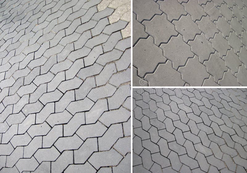 Background Of Stone. Set Of Three Elements Stock Photo - Image of floor ...