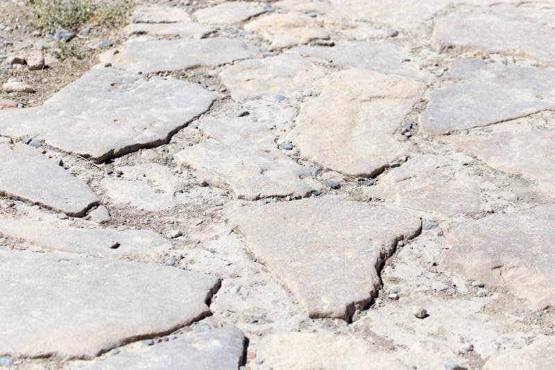 Background of Stone Tiles on the Road Stock Image - Image of retro ...