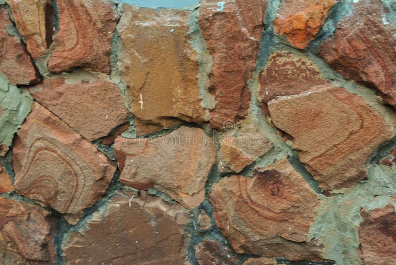 Background Stone Wall. Colored Stone and Cement Stock Image - Image of ...
