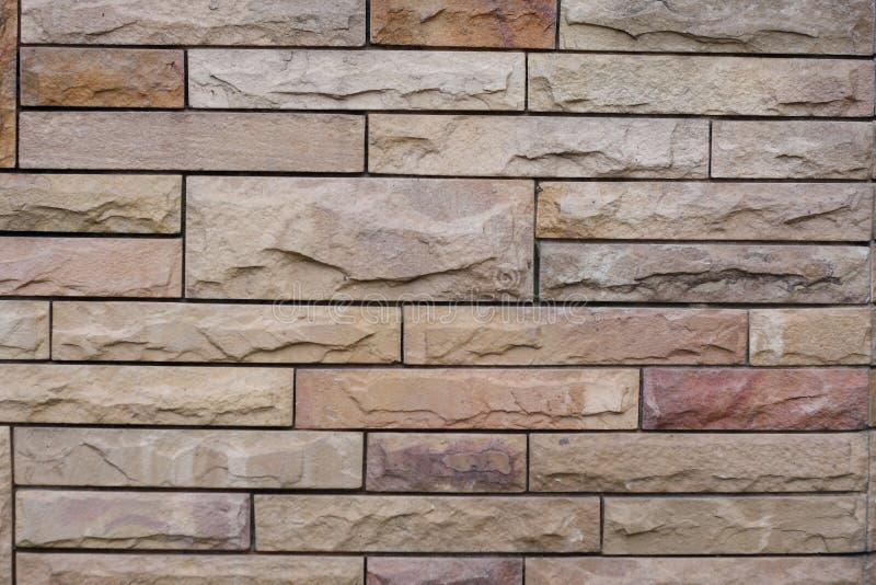 Background of Stone Wall Made with Blocks Stock Image - Image of pieces ...