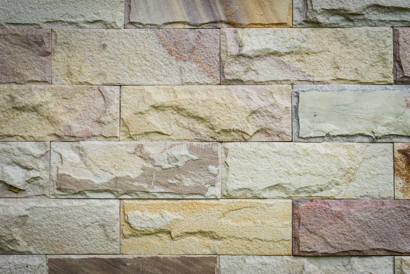 Background of Stone Wall Made with Blocks Stock Image - Image of stone ...