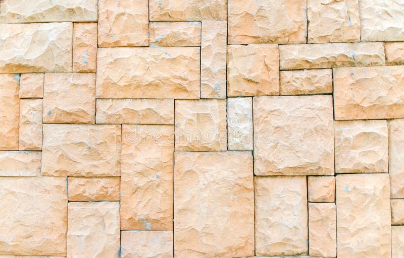 Background of Stone Wall Made with Blocks Stock Photo - Image of floor ...