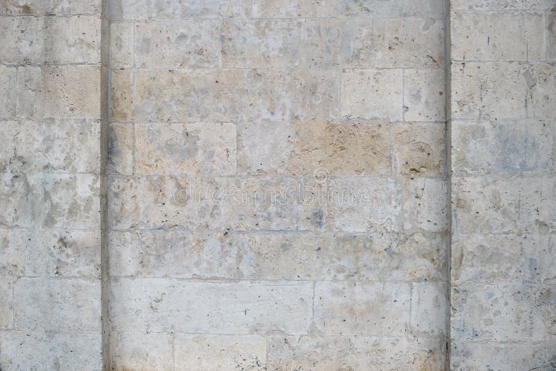 Background of a Stone Wall Made of Limestone Blocks with a Frame, Copy ...