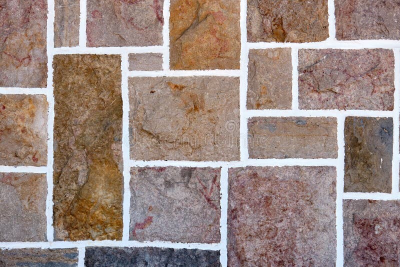 Stone Wall Made of Rectangular Bricks Stock Image - Image of ancient ...